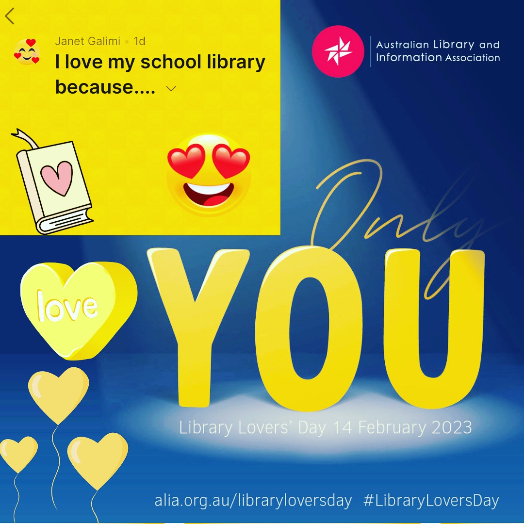 Library Lovers’ Day – Teacher Librarian Janet